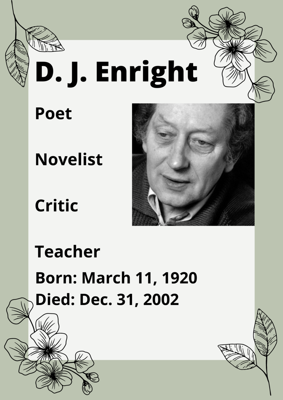 The Rebel by DJ Enright – Summary Analysis Questions - Literature with ...